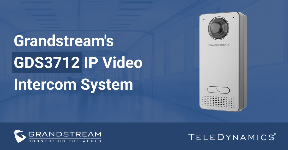Grandstream’s GDS3712 IP video intercom system