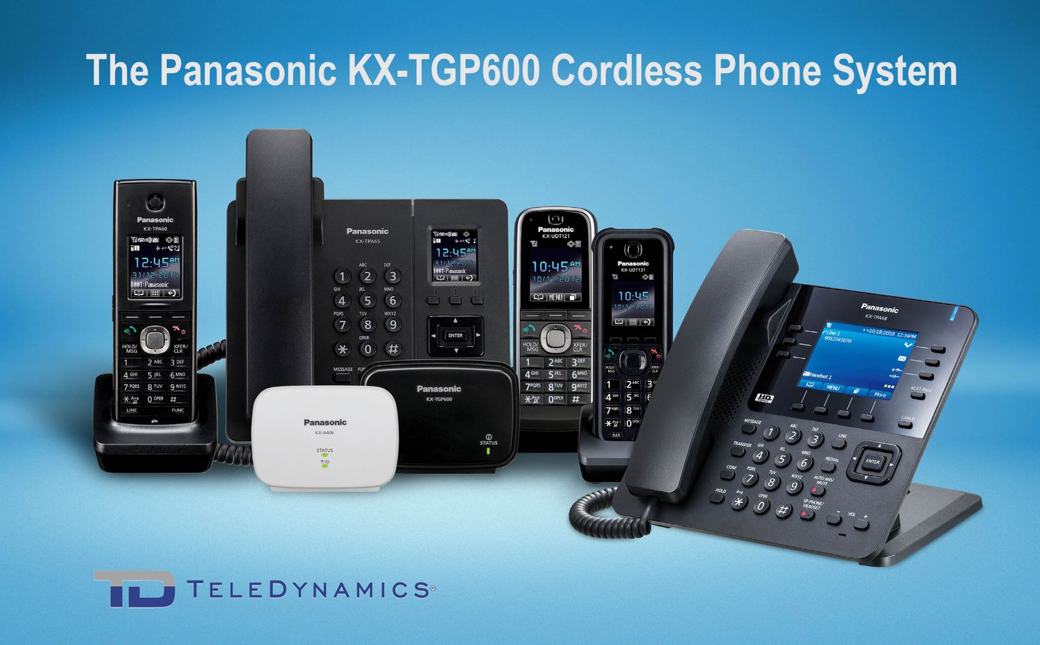 Review of Panasonic's modern KX-TPA68 cordless desk phone