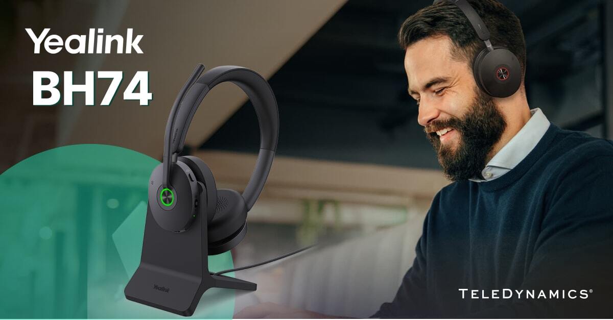 Meet Yealink's impressive BH74 binaural noise-cancelling Bluetooth headset